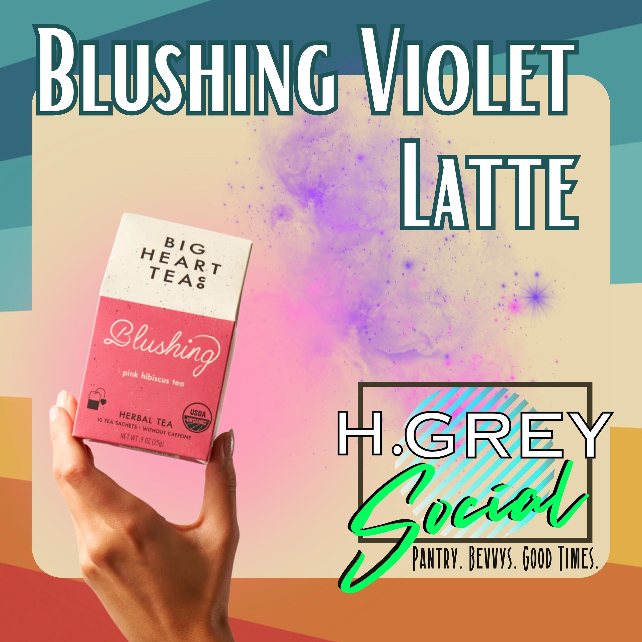H. Grey Social's Blushing Violet Latte | H. Grey Supply Co. LLC